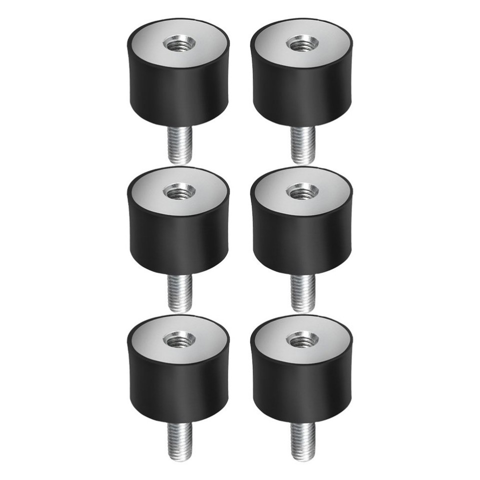 6 Pcs Vibration Isolation Pads Rubber Mounts Shock Absorber Isolator | eBay