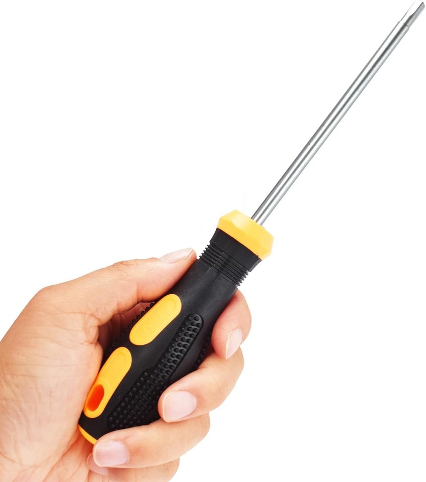 Square Head Screwdriver Set 4 Sizes SQ0 SQ1 SQ2 SQ3 Yellow Handle | eBay