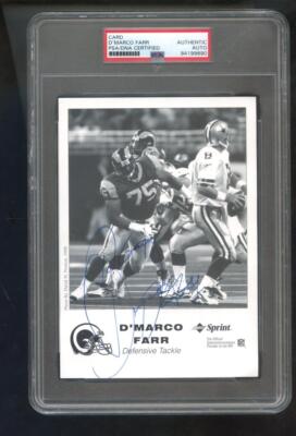 D'Marco Farr DMarco Card Signed Autographed Autograph Auto PSA/DNA COA ...