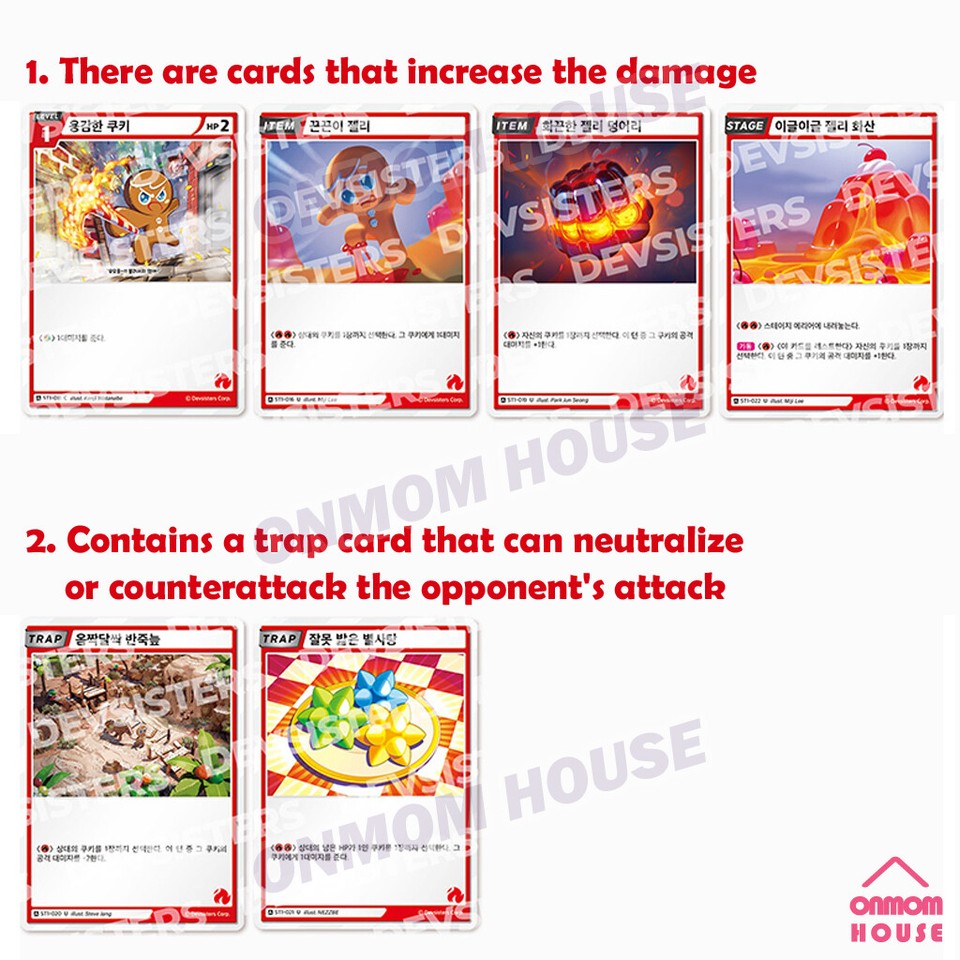 Cookie Run Braverse TCG Starter Deck 3 Styles Trading Card Game Korean ...