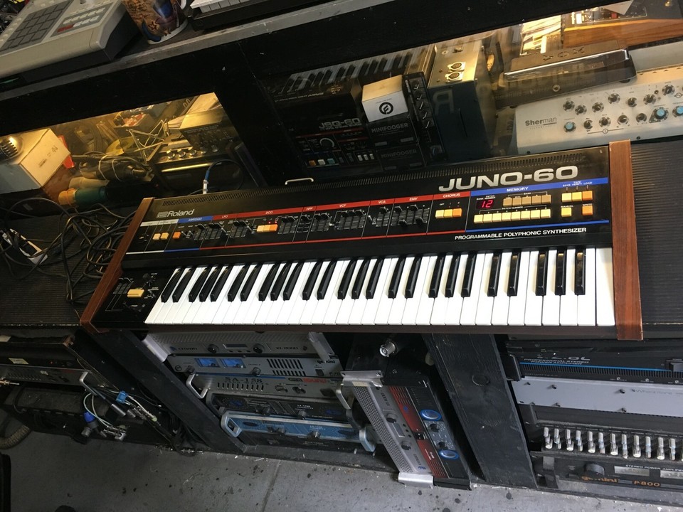 used Roland Juno 60 Juno60 Vintage Analog Synth Keyboard 61 key ...