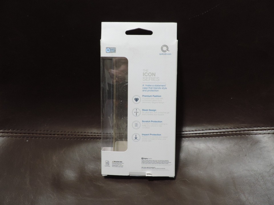 Quikcell Clear glitter cell phone case for TMobile REVVL 4+ | eBay