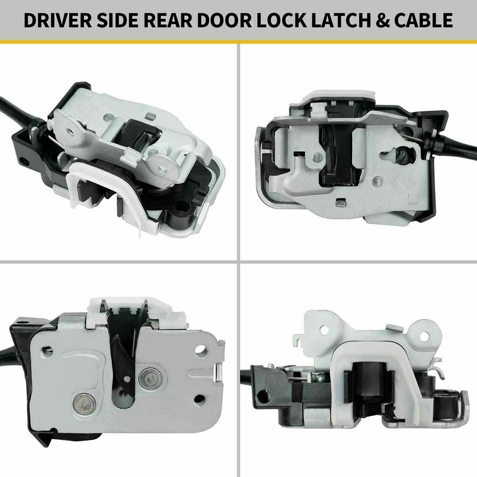 For Ford 99-07 Rear Door Latch & Cable Extended Cab Right and Left ...