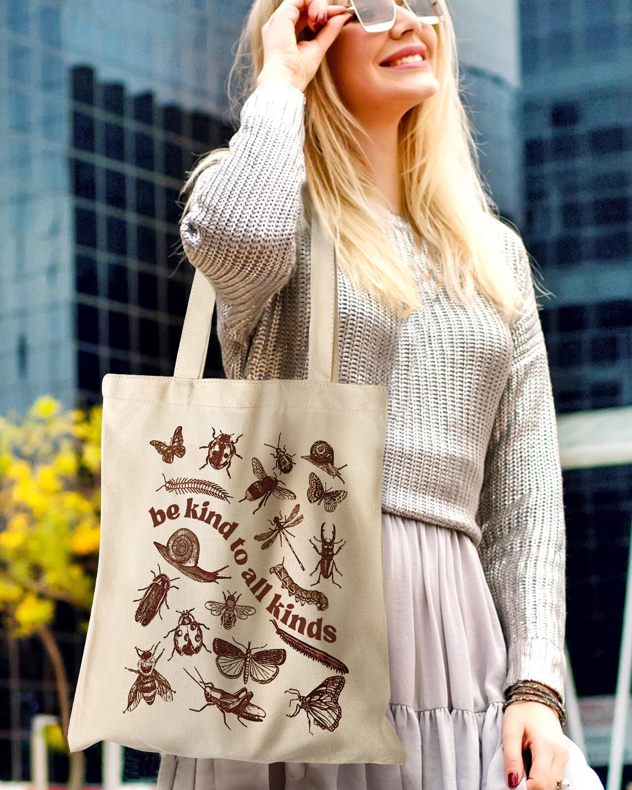 Aesthetic Canvas Tote Bag for Women - Sturdy Cloth Cotton Totes Bag ...