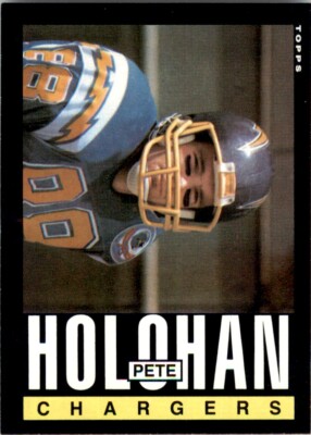 1985 TOPPS PETE HOLOHAN SAN DIEGO CHARGERS #374 | eBay