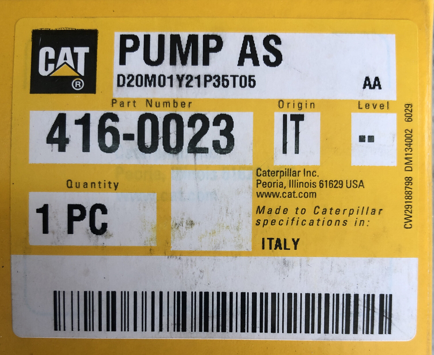 CAT+Caterpillar+416-0023+Pump+Assembly+Washer for sale online | eBay