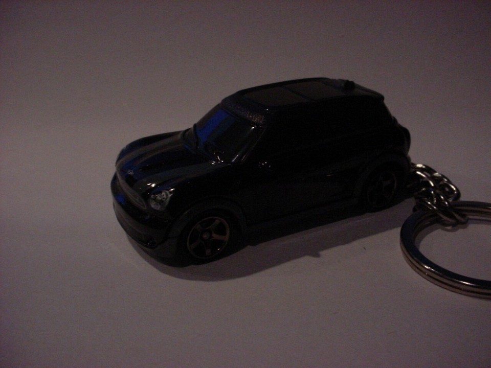 3D BLACK MINI COOPER COUNTRYMAN CUSTOM KEYCHAIN KEY keyring ornament ...