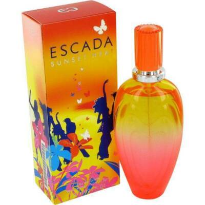 Escada SUNSET HEAT Perfume EDT Spray .13 1.6 3.3oz RARE NEW IN BOX for ...