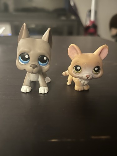 Littlest Pet Shop LPS #183 Corgi and #184 Great Dane | eBay