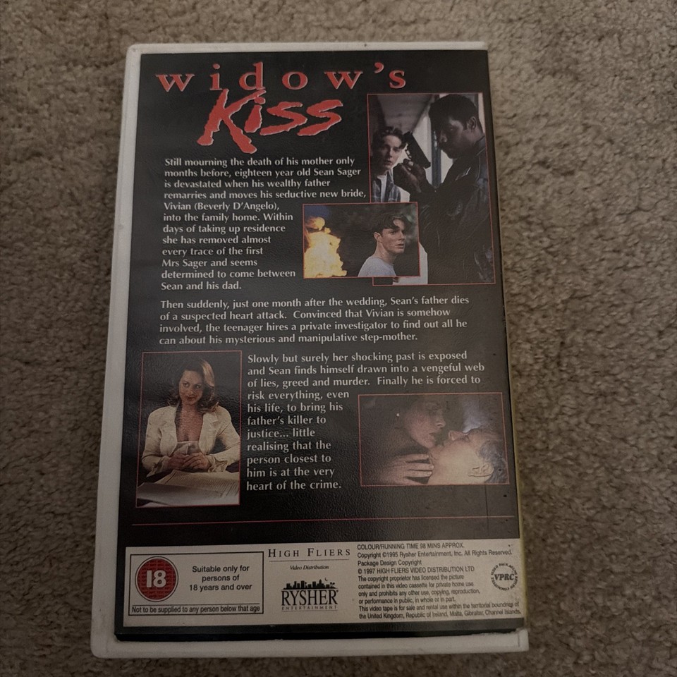 Widows Kiss (VHS, 1997) promo copy Beverley D' Angelo vgc big box | eBay UK