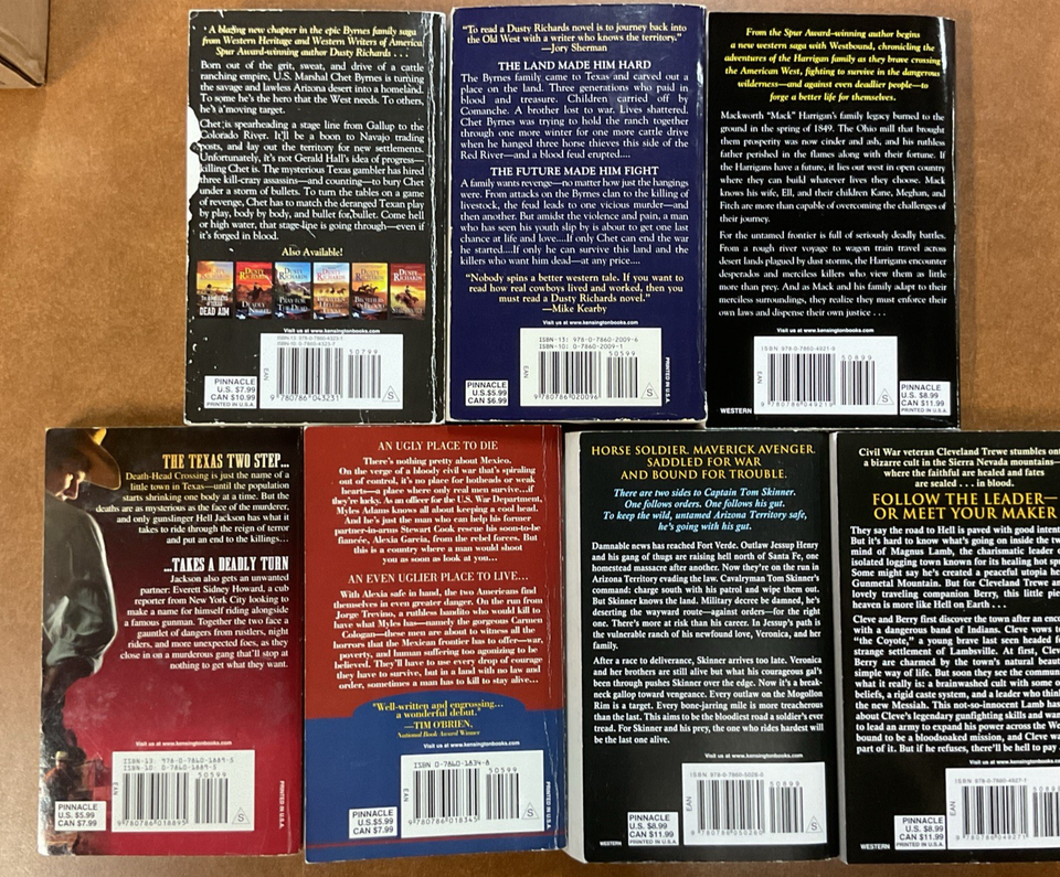 Pinnacle Westerns PB Lot of 19 Max McCoy, Nate Morgan, Dusty Richards ...