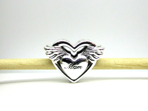 Authentic Pandora #799367C00 Angel Wings and Mom Charm | eBay