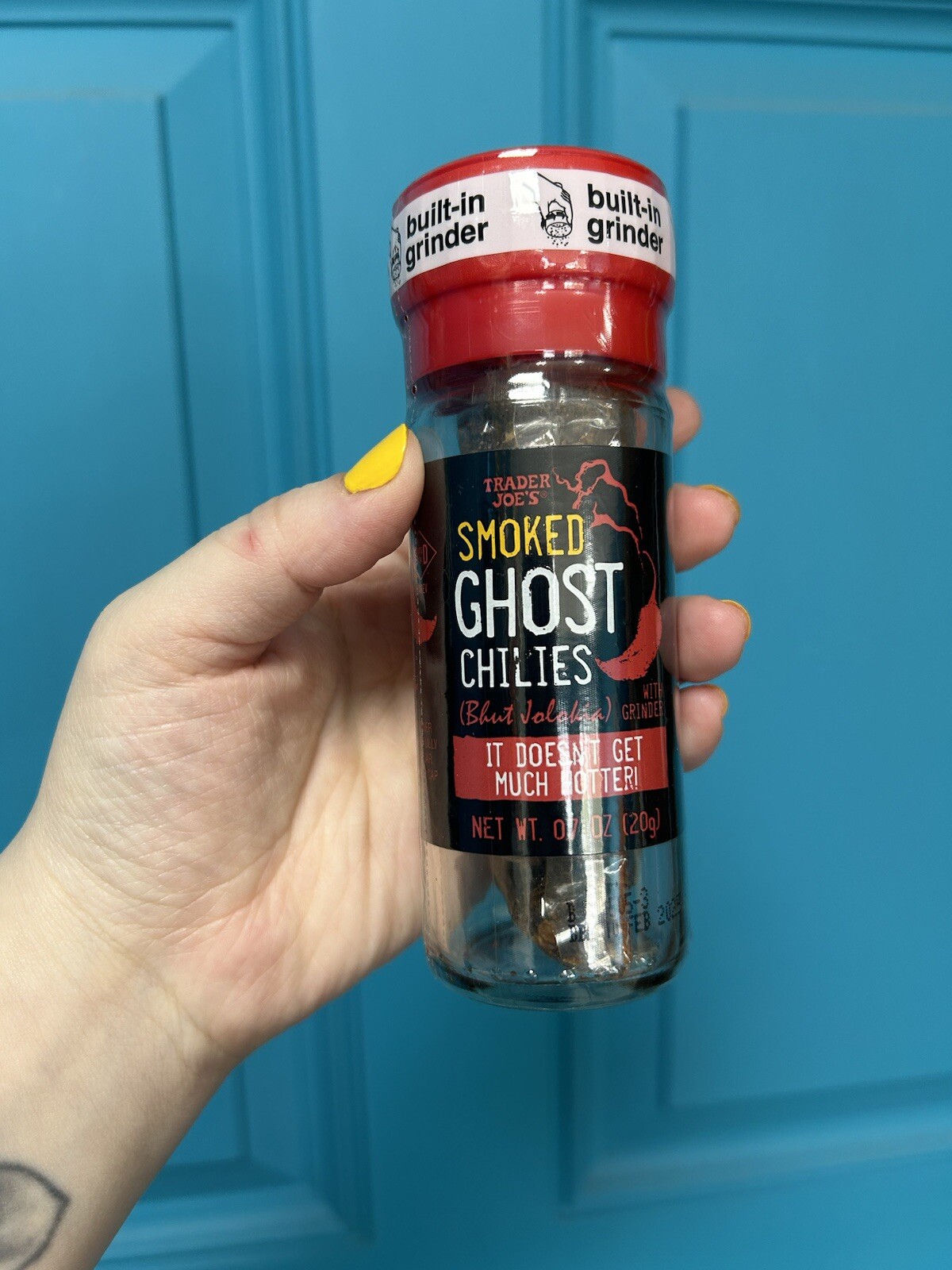 Trader Joe's Smoked Ghost Chiles Bhut Jolokia Pepper 0.7oz. Limited ...