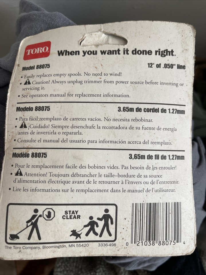 Toro Outdoor 88075 Replacement Spool Weed Eater Fits Electric ...