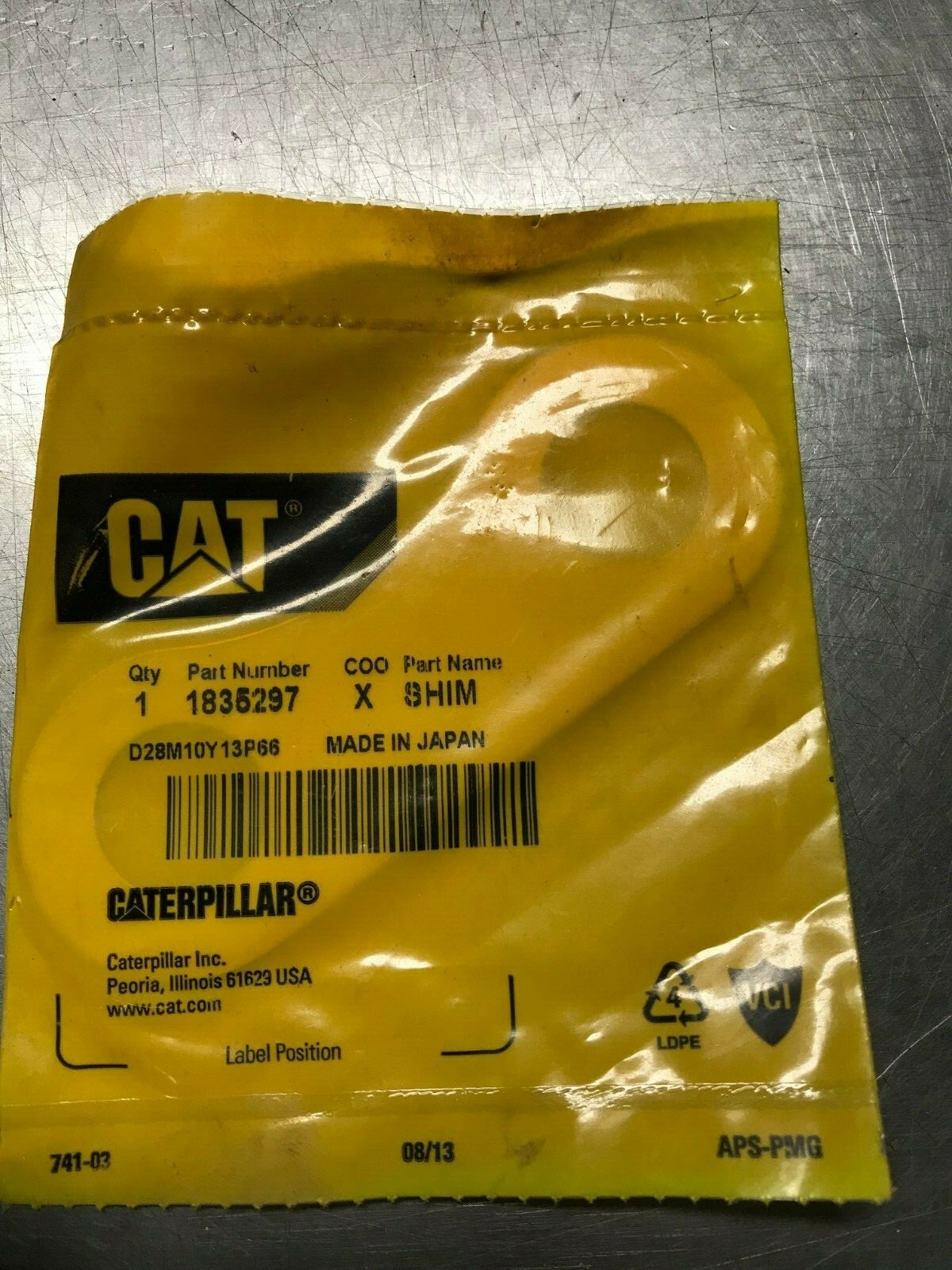 1835297 GENUINE CAT SHIM CATERPILLAR 183-5297 | eBay