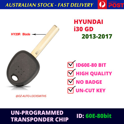 suits hyundai i30 transponder key with chip 2013-2017 | eBay