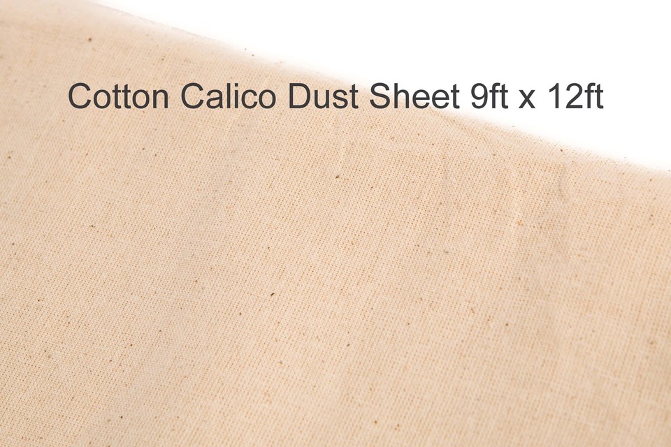 Cotton Dust Sheet Large Professional Quality DIY Decorating Sheets ...