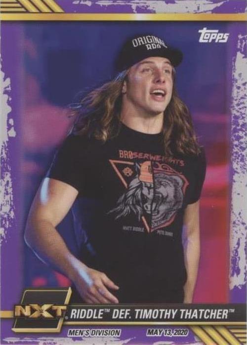 2021 Topps WWE NXT - Riddle def. Timothy Thatcher #28 Purple for sale ...
