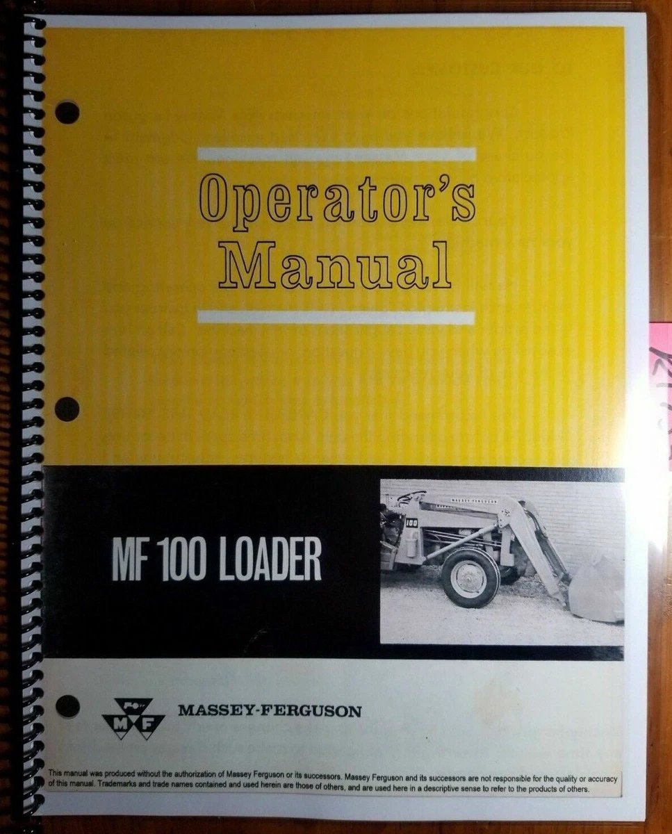 MASSEY FERGUSON 95 Loader Parts Manual Catalog Book, 42% OFF