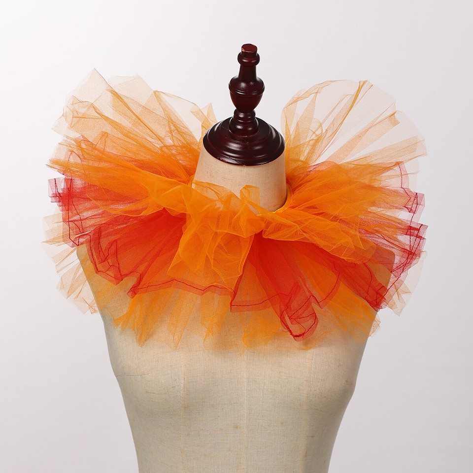 Medieval Mesh Neck Collar Elizabeth Ruff Circus Collar Halloween Clown ...