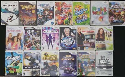 Wii Games Lot 19 Games *Tested & Working* Nintendo Wii Retro Game Lot ...