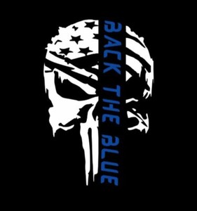 Back the Blue Thin Blue Line Blue Lives Matter Bumper Sticker Decal Car ...