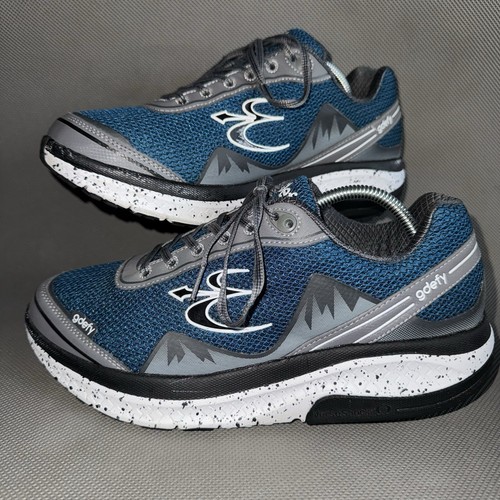 Gravity Defyer gdefy Blue Gray Mesh Athletic Walking Shoes Men's US ...