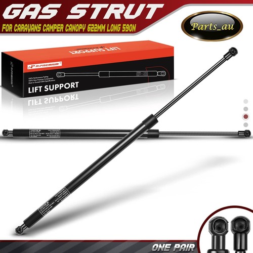 2pcs Gas Struts for Trailer Box Caravans Camper Canopy 622MM Long x ...