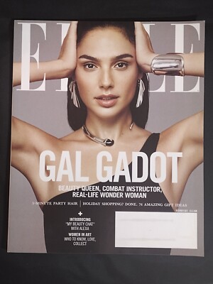 Elle Magazine December 2017 Gorgeous Gal Gadot: Real Life Wonder Woman ...