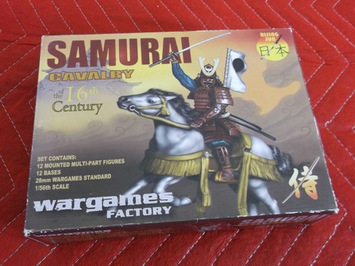 SAMURAI CAVALRY 16TH CENTURY 1/58TH SCALE WARGAMES FACTORY 12 FIGURE ...