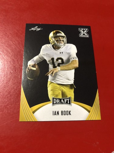 IAN BOOK SAINTS Rookie Card 2021 LEAF DRAFT GOLD PARALLEL XRC #7 NOTRE ...