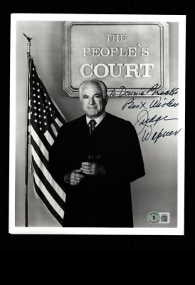 JUDGE JOSEPH WAPNER SIGNED 8X10 PHOTO BECKETT AUTHENTICATED COA PEOPLE ...