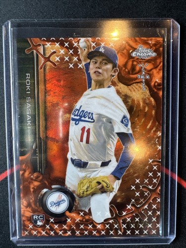 2025 Topps Chrome Cactus Jack Fanatics Roki Sasaki Orange Refractor/25 ...