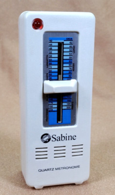 SABINE MT4001 Mini 5"L x 2"W Quartz Metronome w/ 9-Volt Battery Works ...