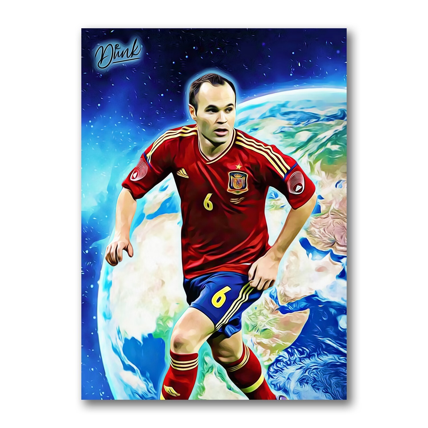 Iniesta Out Of This World Sketch Card Limited 03/30 Dr. Dunk Signed | eBay