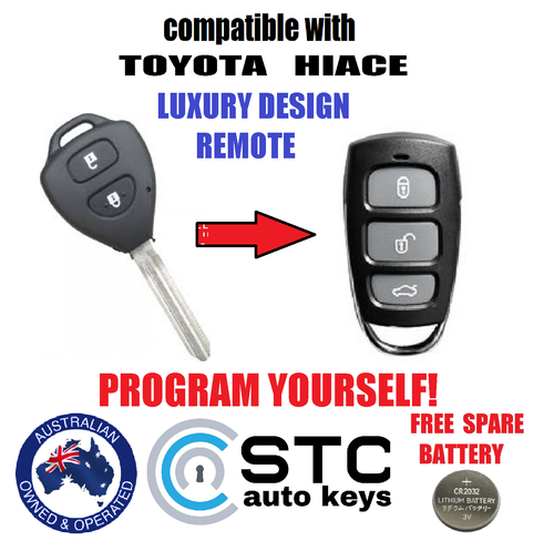 compatible with TOYOTA HIACE REMOTE KEYLESS ENTRY FOB KEY 2007-2012 ...