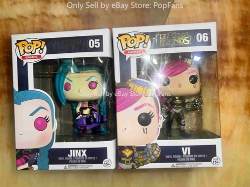 New Funko Pop! League of Legends LOL: Jinx 05 + Vi 06 ️Vinyl Figure ...