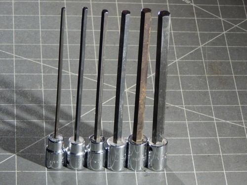 Mac 6Pc Metric 3/8" Drive XL Extra Long Hex Socket Driver Set 3MM 9MM ...