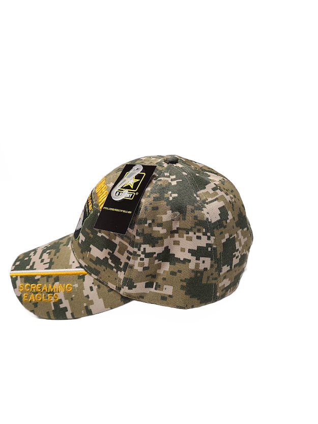 Us Army 101st Airborne Division Black/ Camo Military Screaming Eagles ...