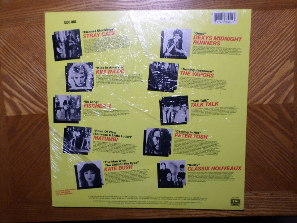 SEALED PROMO EMI LP RECORD/VARIOUS/SPINNING PUPS/STRAY CATS,VAPORS,KATE ...