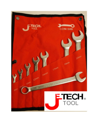 JETECH 8pc Metric Combination Wrench Set 6, 8, 10, 12, 14, 17, 19, 22mm ...