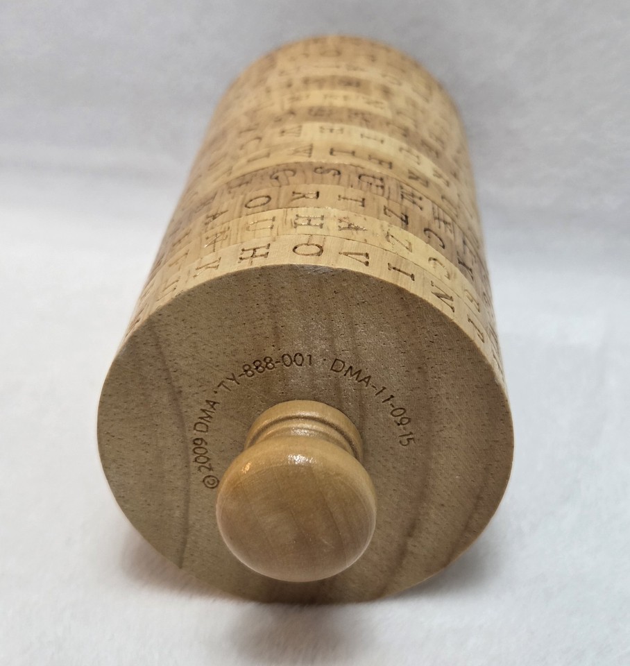 Wooden Secret Decoder Cypher Wheel Puzzle 6" | eBay