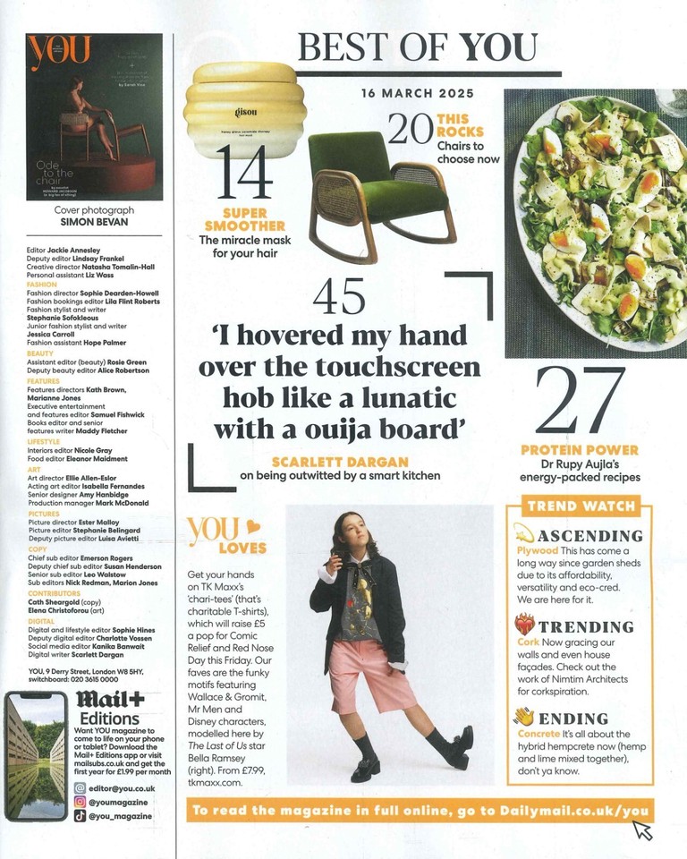 You Magazine: Howard Jacobson, Stacey Dooley, Sarah Vine, Parker-Bowles ...