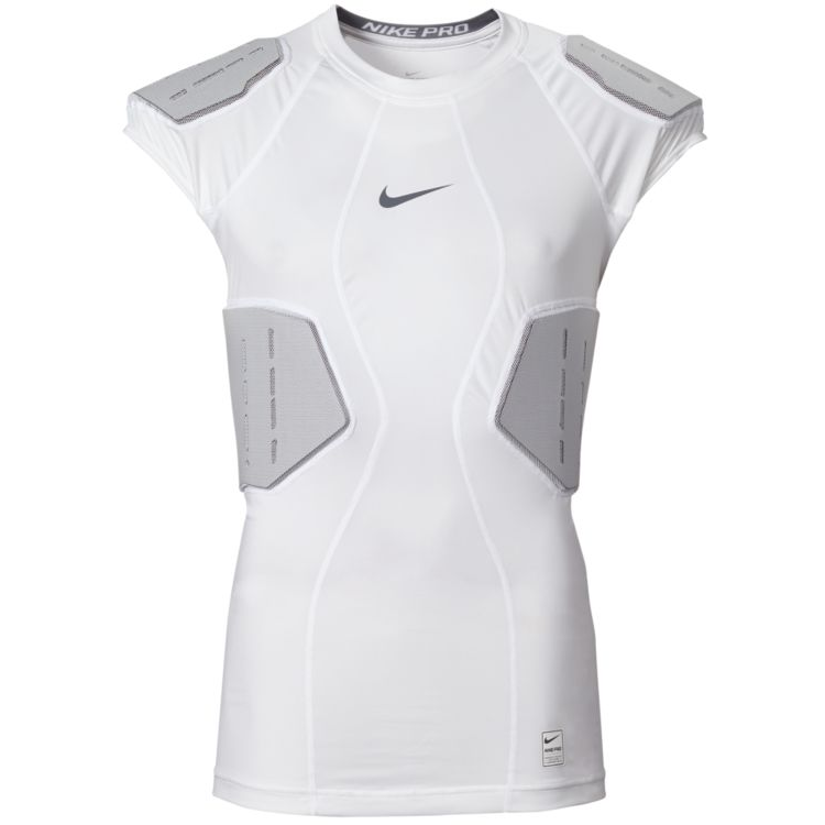 NWT Men's Football Shirt Nike Pro Hyperstrong Core White 2XL Pads Flak ...