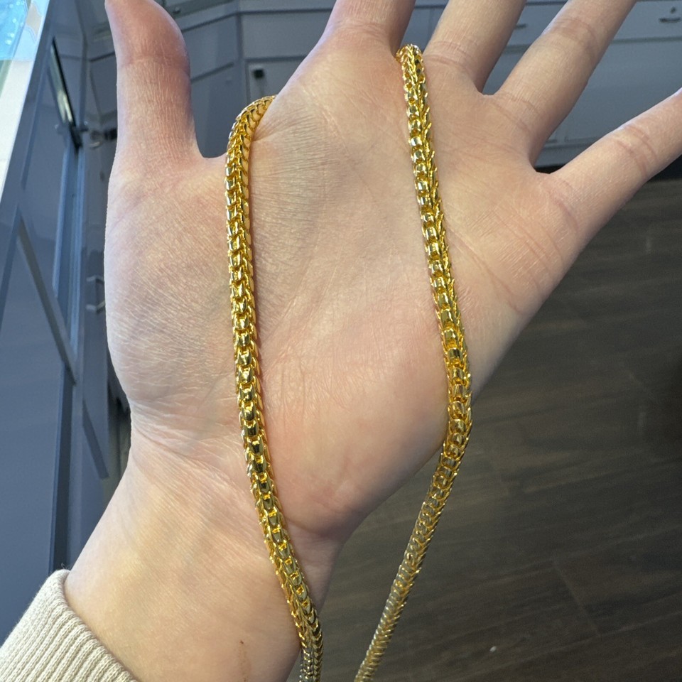 9999 Solid 24k Gold Dragon Scale Chain 105 Gram 22 Inches 4.7mm | eBay