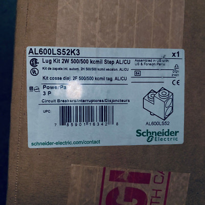 SQUARE D AL600LS52K3 LUG KIT 2W 500/500 3POLE NEW IN BOX READY TOSHIP ...