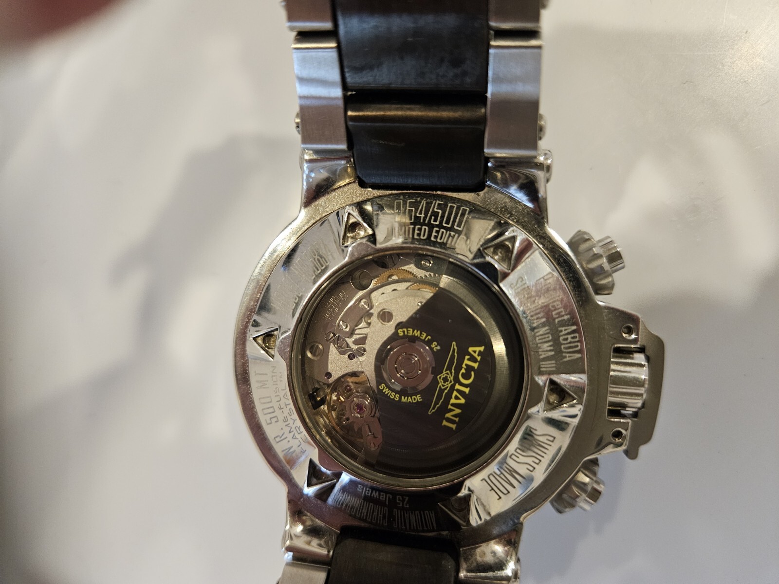 SS Invicta Moonphase ETA Valjoux 7751 Model # 5834 Limited Edition ...