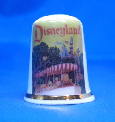 Birchcroft China Thimble - Travel Poster Series - Disneyland - Free ...
