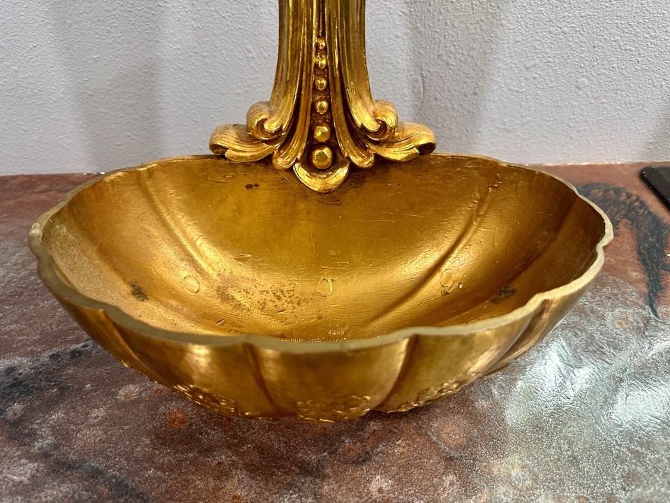 1972 Syroco #3476 Large Spoon Ladle Gold Tone Wall Planter Hollywood ...