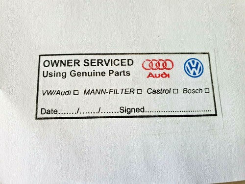 Generic Owner serviced Garage Mechanics Service History stamp logo | eBay